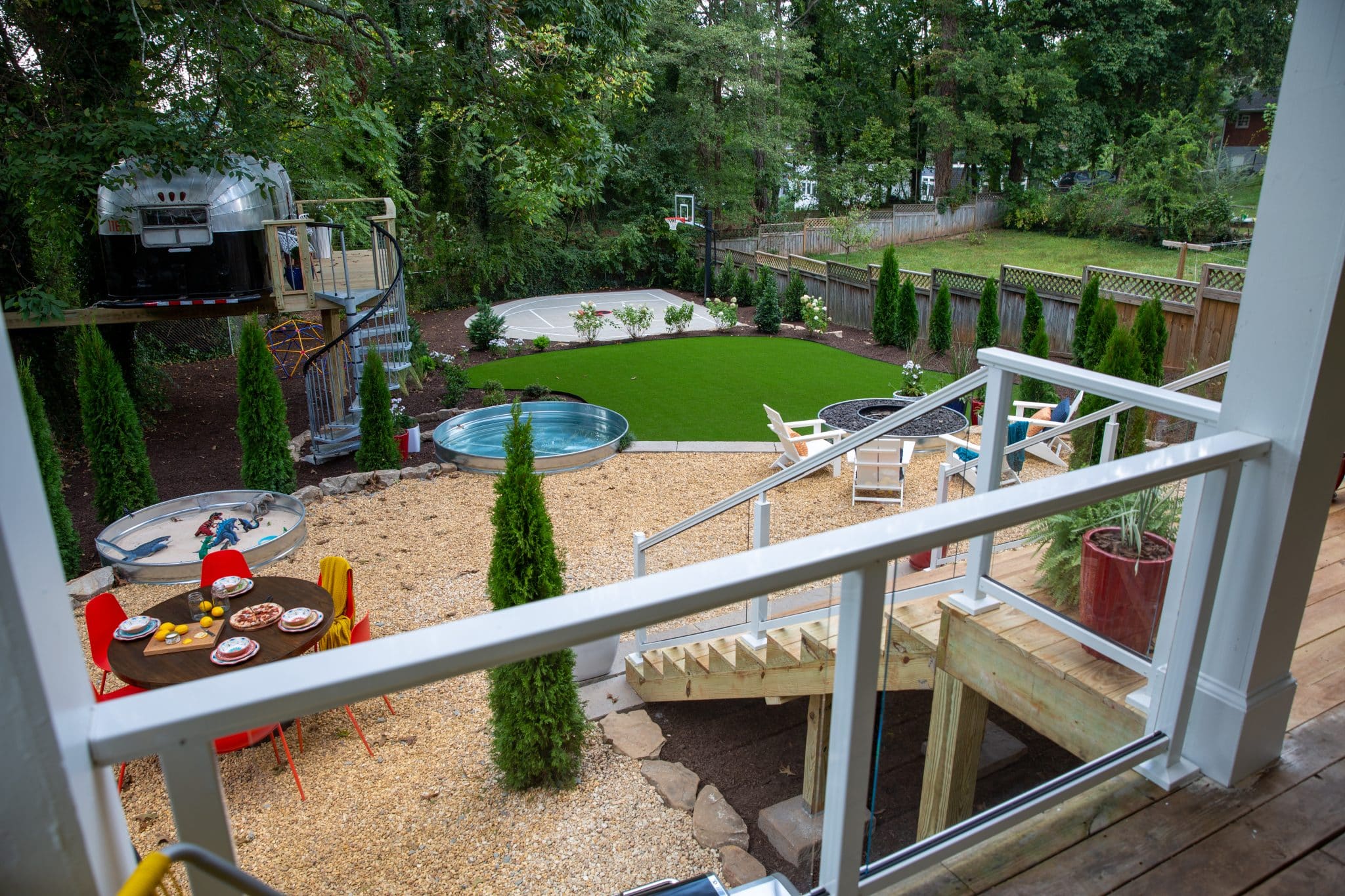 Chip Wade shows Dream Family Backyard - DesignRail® porch plus ...