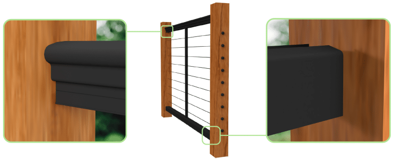 Cable Railing Kits & Hardware Systems for Wood Posts