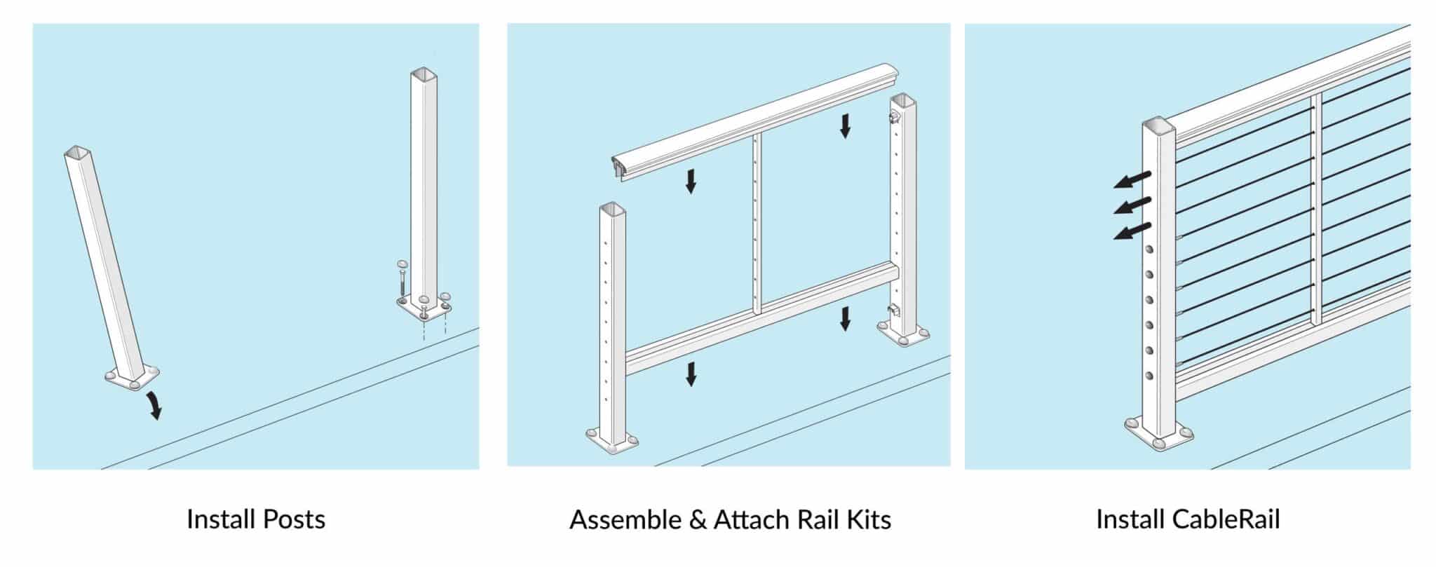 DesignRail® Classic Aluminum Modular Railing System