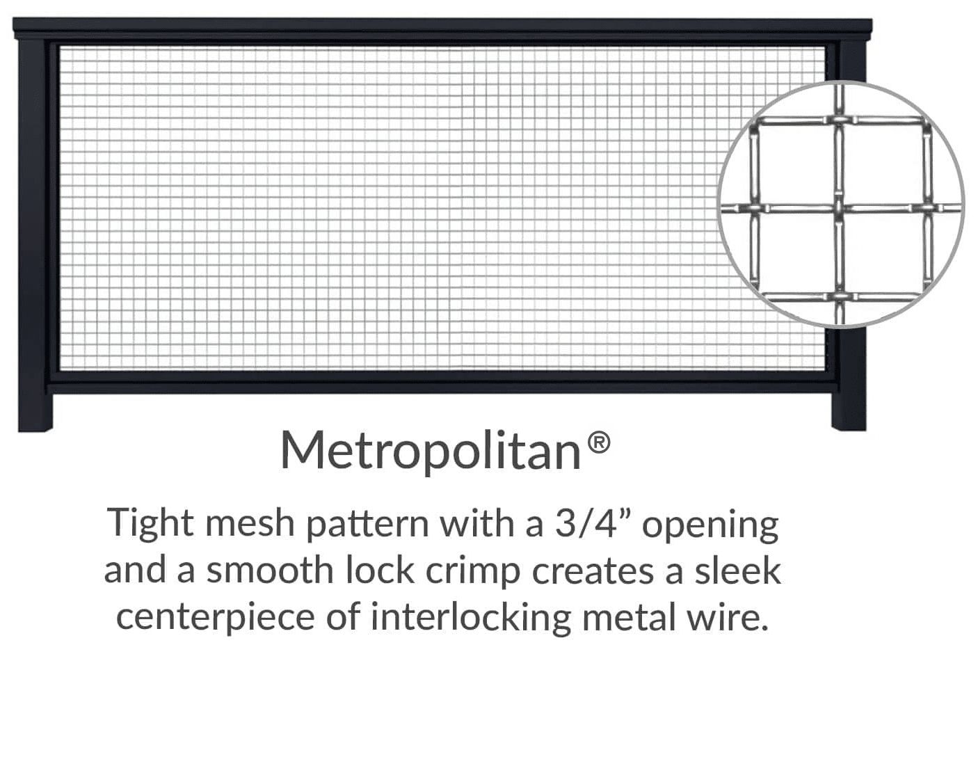 Stainless Steel Wire Mesh Railing Infill Panels | DesignRail® by Feeney
