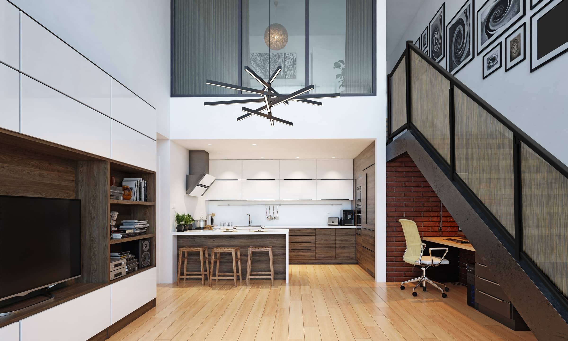 Interior Cable Railing & Staircase Design Visualizer