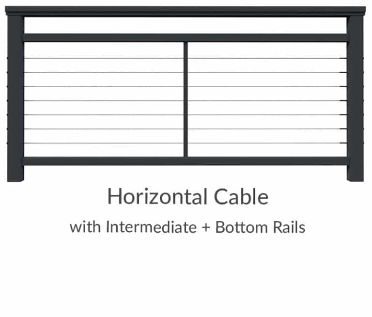 Horizontal Metal Cable Wire Railing System | DesignRail® by Feeney