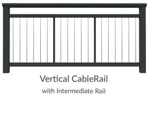 Vertical Metal Cable Railing System | DesignRail® by Feeney