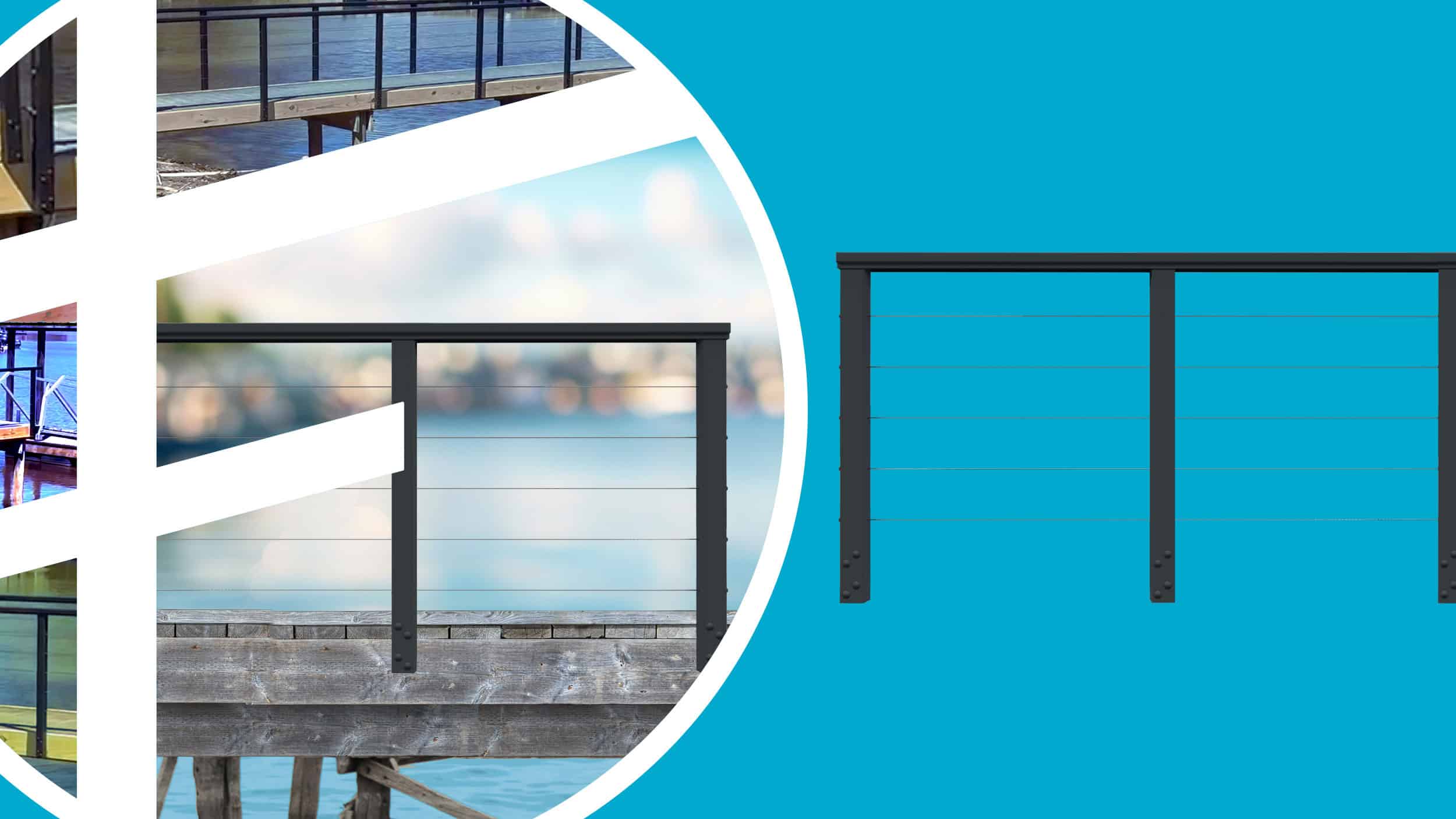 DockRail™ Aluminum Railing for Docks